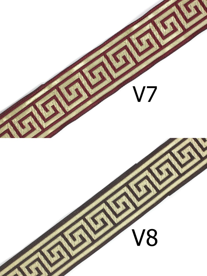 35 Mm Greek Key Woven Trim (1.37 Inches), Decorative Jacquard Ribbon ...