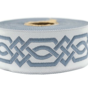 35 Mm Blue Celtic Claddagh 1.37 (inch) | Celtic Ribbon | Embroidered ...