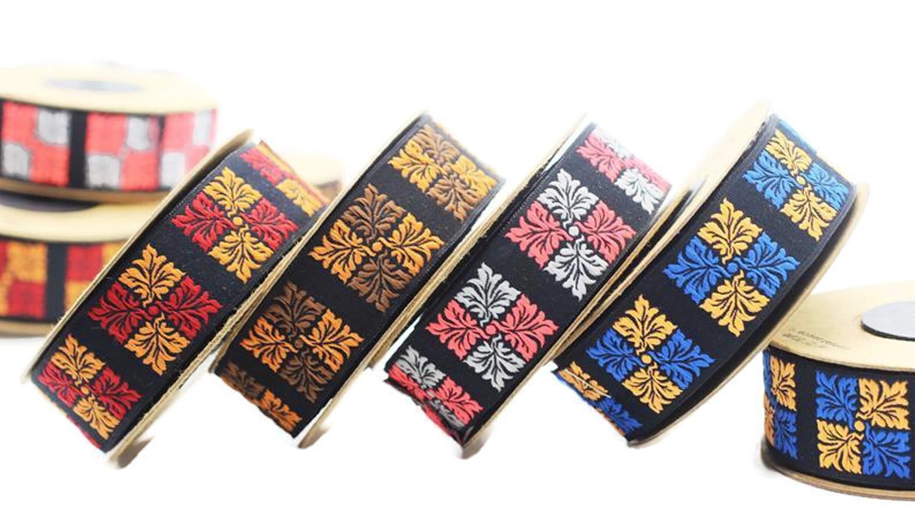 25 Mm Colorfull Square Ribbons 0.98 Inches Geometric Trim - Etsy Sweden