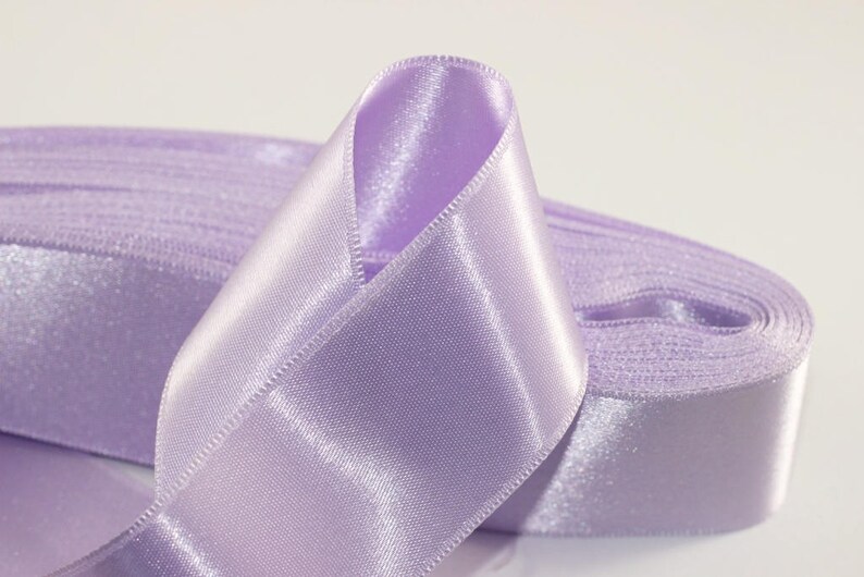10 meters Lilac Satin Ribbon Double Sided Ribbon Silky | Etsy