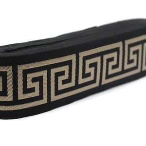 68mm 2.7" Greek Key Jacquard Ribbon for Drapes, 16 Yards in One ...