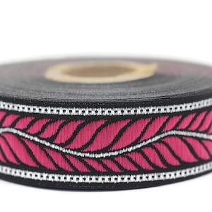 22 Mm Colorfull Feather Ribbon, 0.86 Inches, Jacquard Ribbon, Jacquard ...