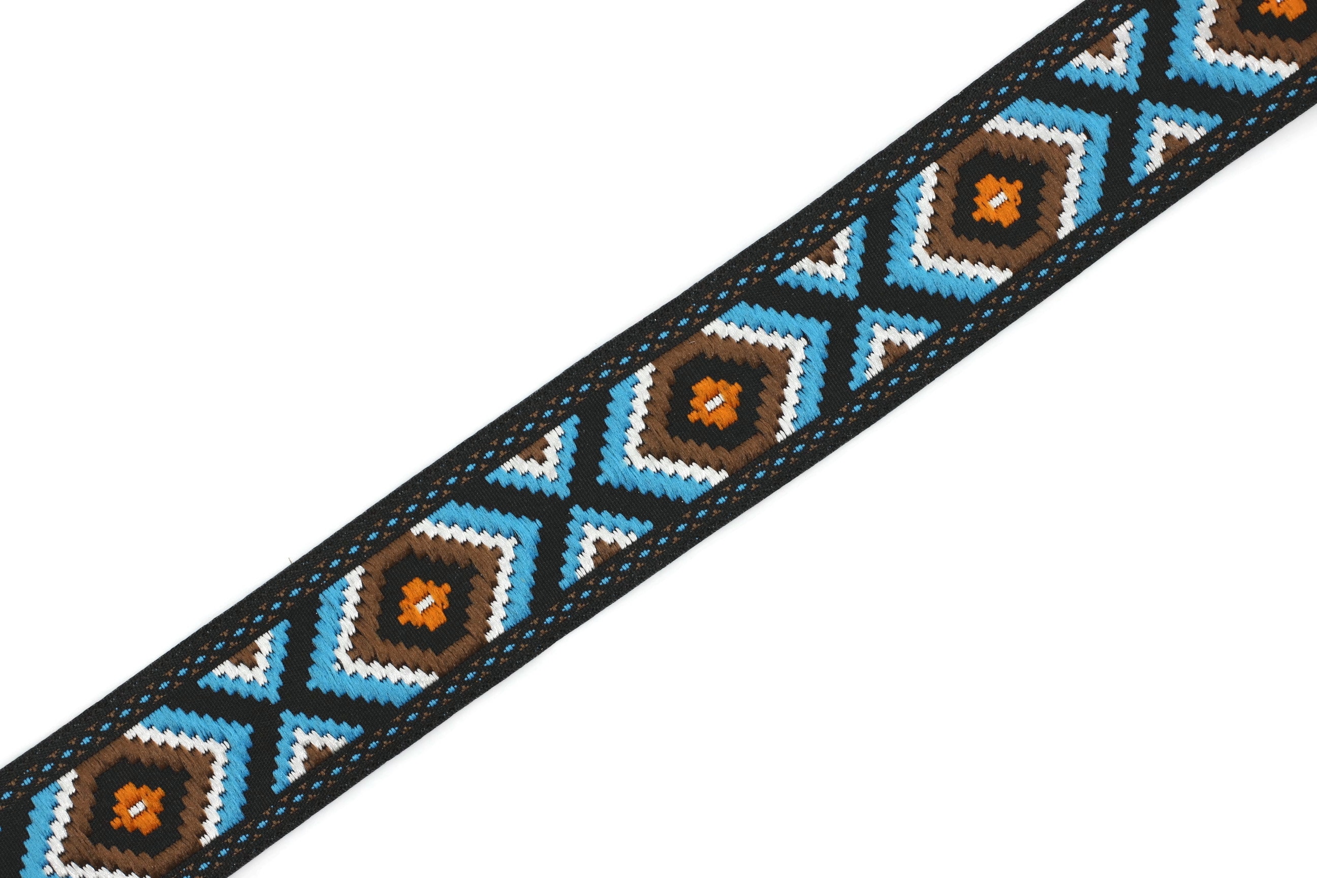 25 Mm Sky Blue Jacquard Trim (0.98 Inches), Vintage Ribbon, Decorative ...