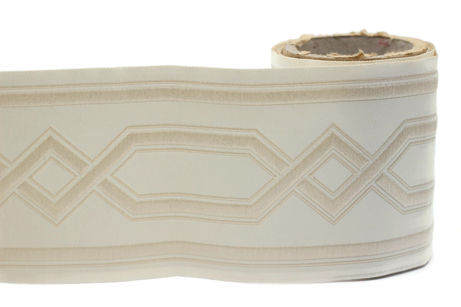 Cream 100 Mm Embroidered Ribbons 3.93 Inch Jacquard Trims - Etsy