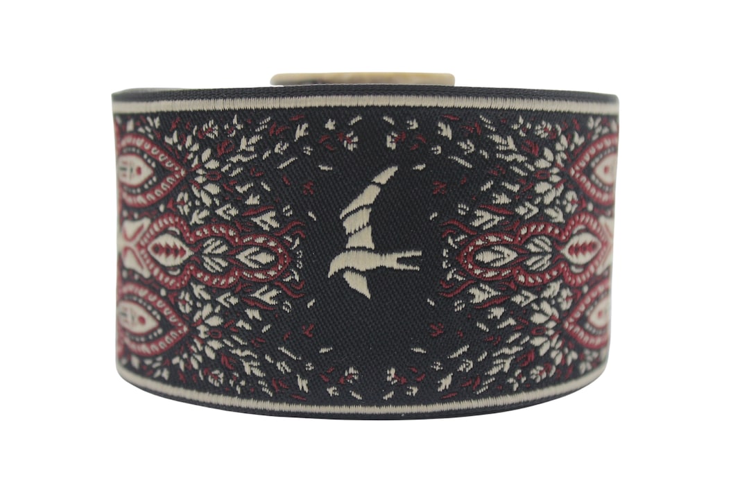 50 Mm Bird Embroidered Ribbon, Jacquard Trims (1.96 Inches), Vintage ...