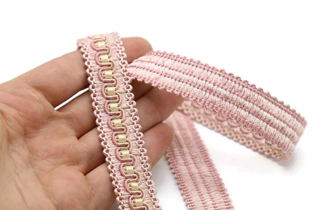 20 Mm Scroll Trim Pink, 0.78 Inc, Scroll Gimp Braid Trim, by the Yard ...