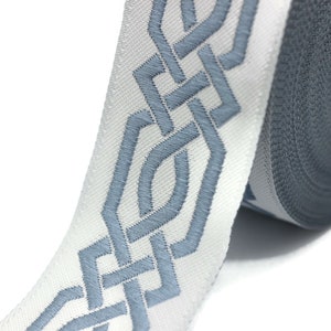 35 Mm Blue Celtic Claddagh 1.37 (inch) | Celtic Ribbon | Embroidered ...