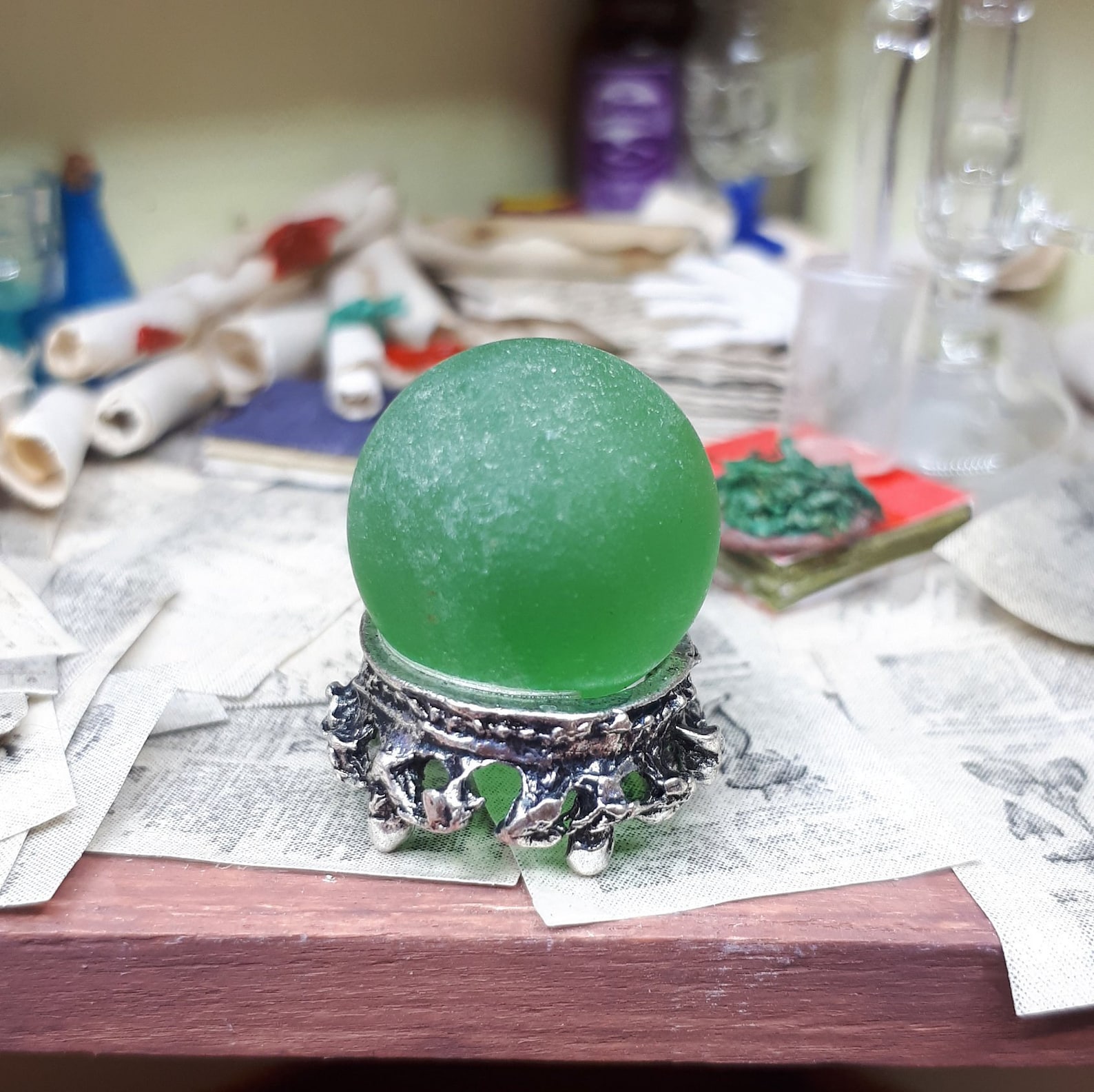 Miniature 1:12 Crystal Divination Ball to Decorate Our Witch Doll ...