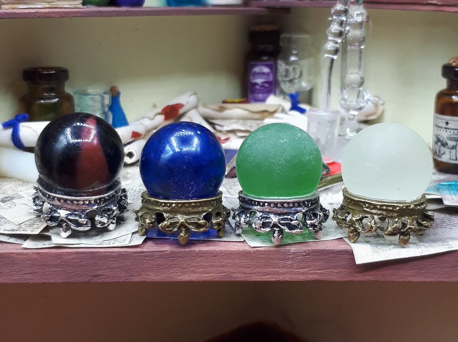 Miniature 1:12 Crystal Divination Ball to Decorate Our Witch Doll ...