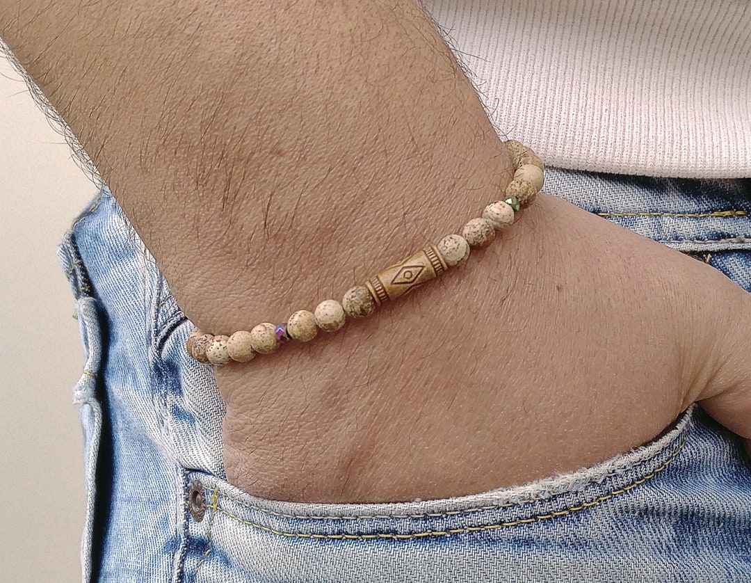 Mens Bracelet JASPER Men Bracelete Mens Bracelets Simple Men Bracelet ...