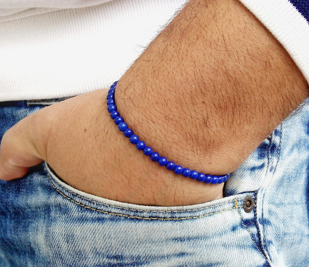 Mens Bracelet AGATE Mens Bracelets Simple Men Bracelet Mens Beaded ...