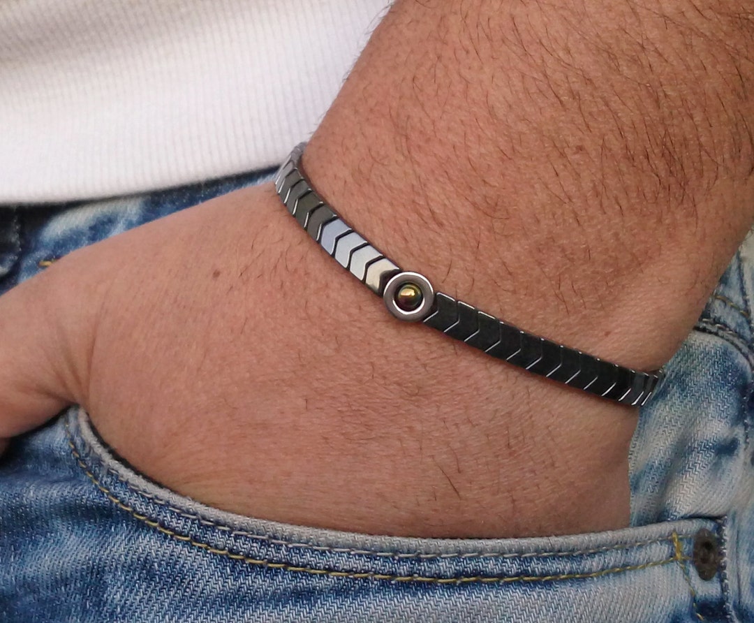 Mens Bracelet Hematite Men Bracelete Husband Gift Gift for Her - Etsy