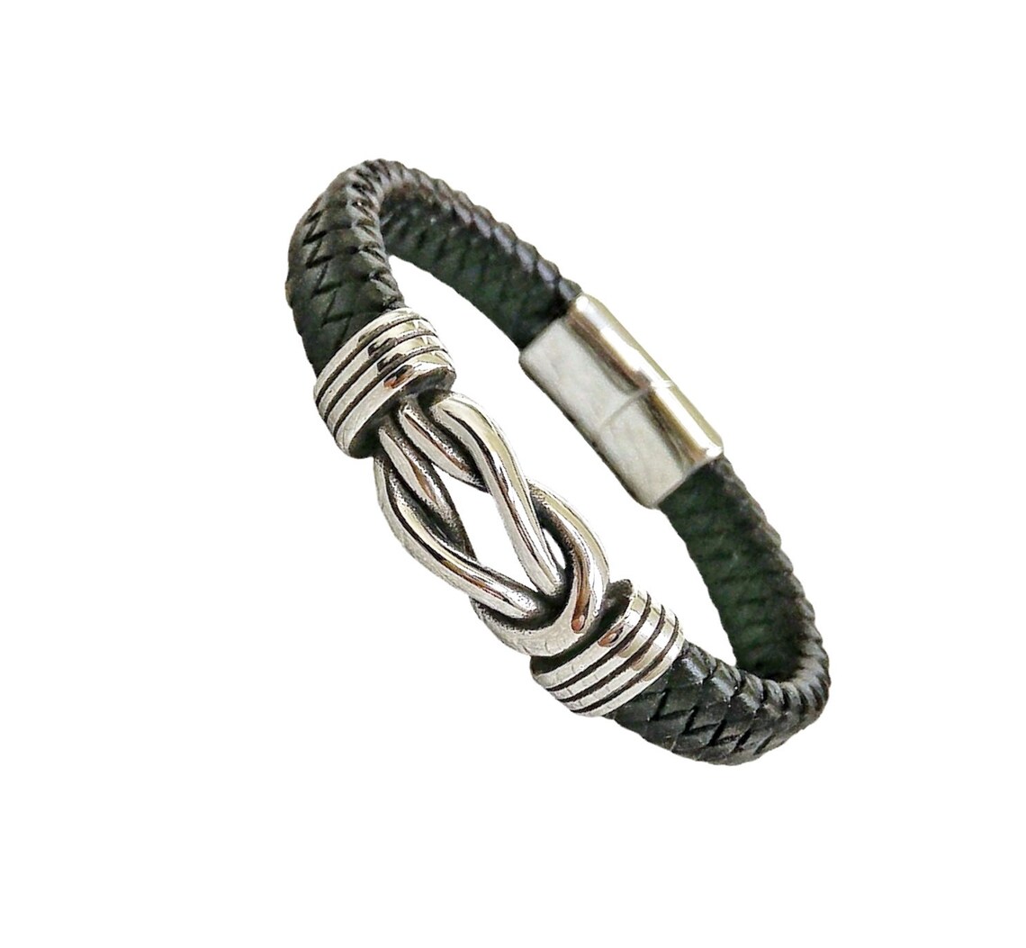 MEN'S BRACELET Mens Celtic Bracelet Irish Leather Bracelet | Etsy