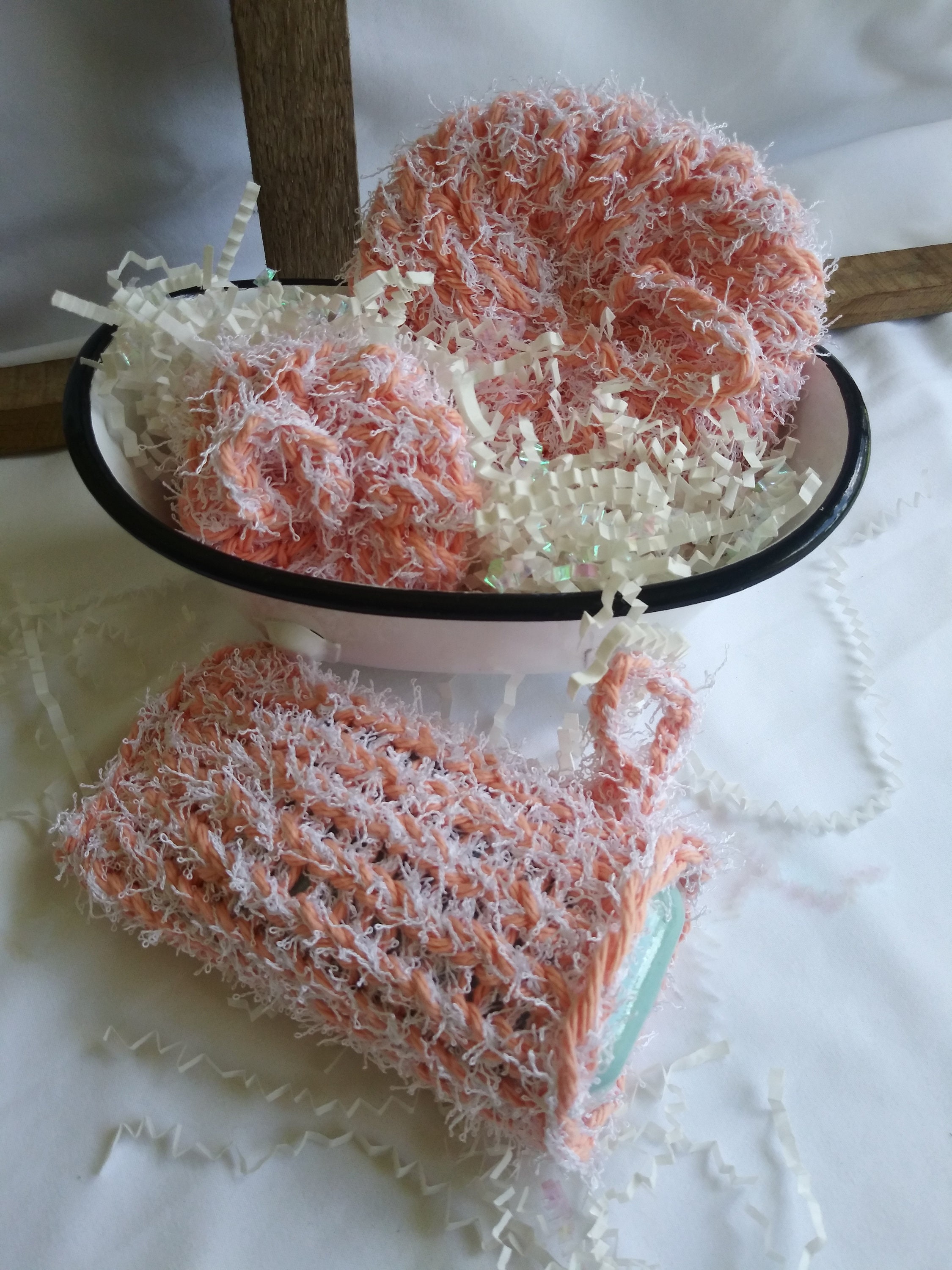 3 pc Scrubby Set 1 | Etsy