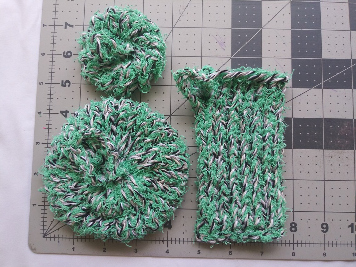 3 Pc Scrubby Set all Cotton 7 - Etsy