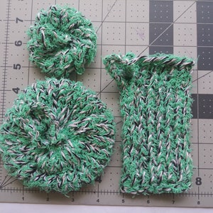 3 Pc Scrubby Set all Cotton 7 - Etsy