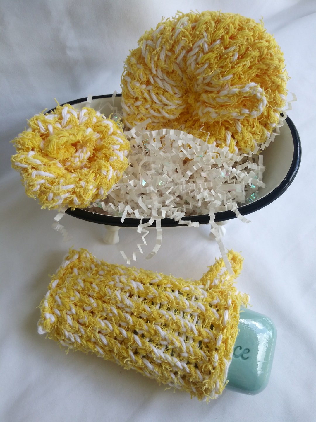 3 Pc Scrubby Set (all Cotton) #6 - Etsy
