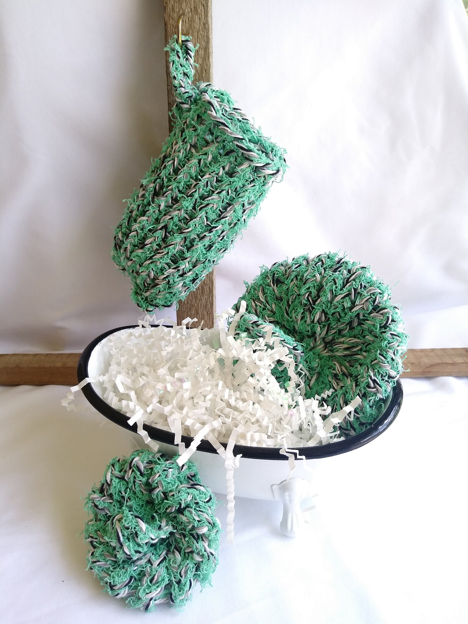 3 Pc Scrubby Set all Cotton 7 - Etsy