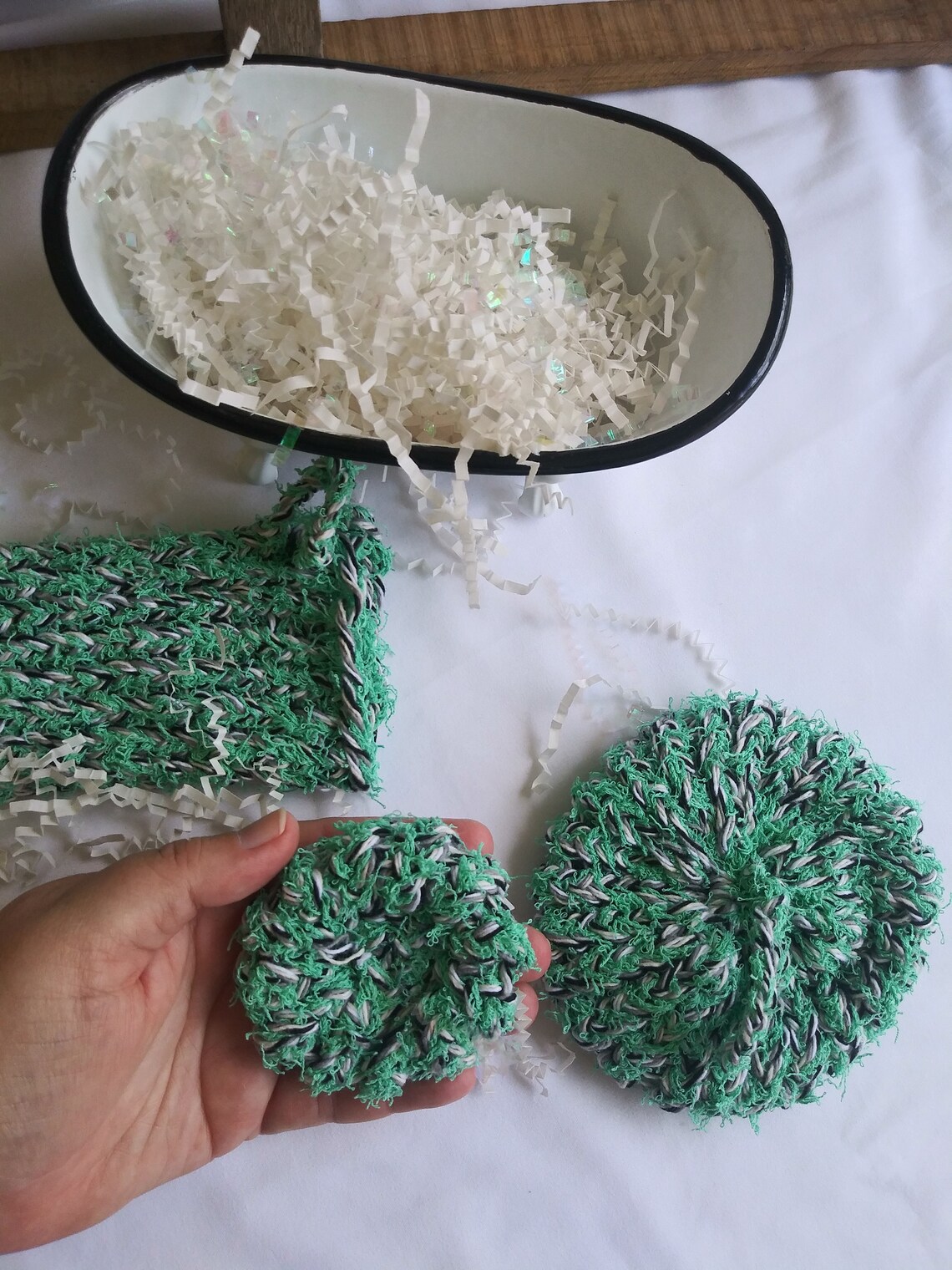 3 Pc Scrubby Set all Cotton 7 - Etsy