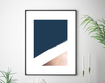 Color block art | Etsy