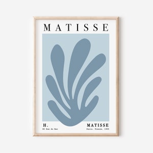 Set of 3 Blue Matisse Prints, Pastel Blue Wall Art, Room Decor ...