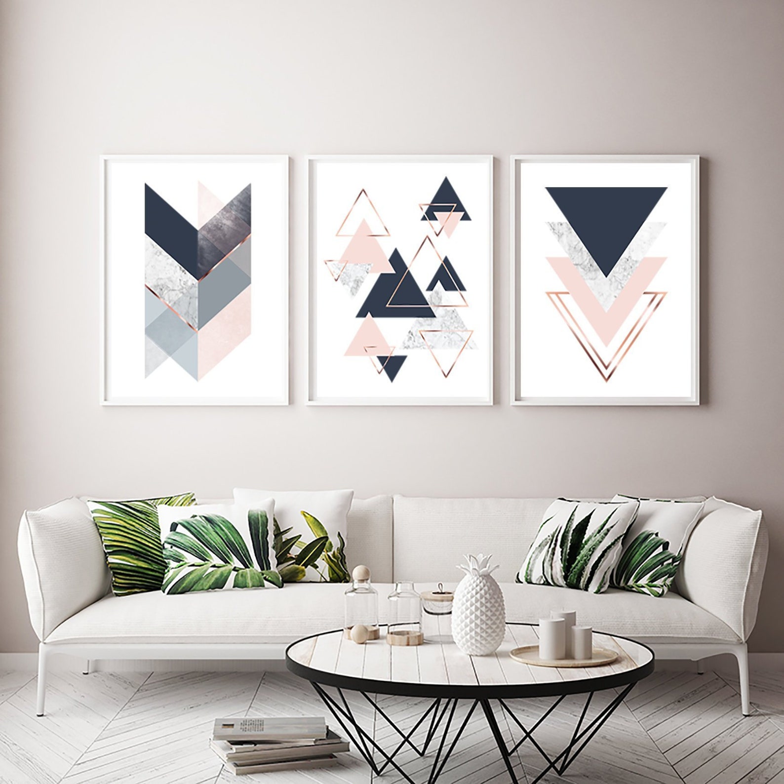 Set of 3 Prints Geometric Art Prints Set of 3 Posters | Etsy