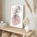 Set of 3 Pink Wall Art Prints, Boho Triptych Art, 3 Piece Botanical ...