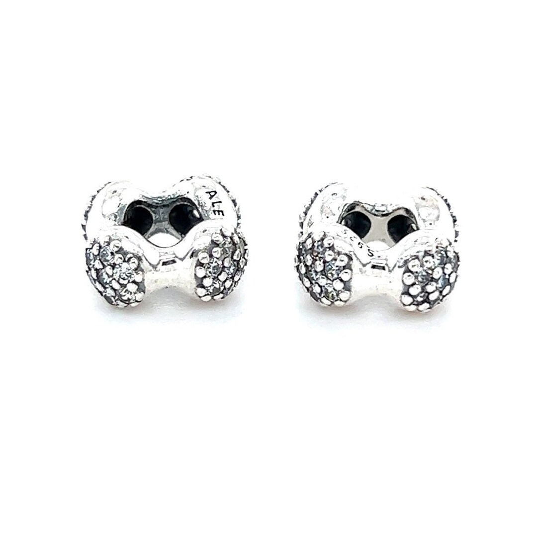 Pandora Paved Clear Cz Spacers 2 Pcs - Etsy