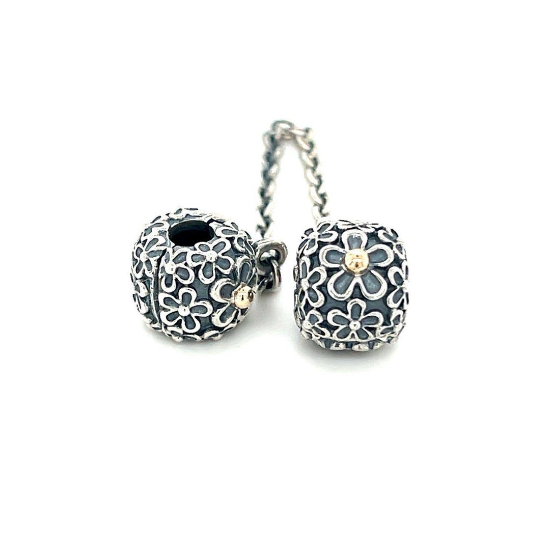 Pandora Two-tone Daisy Safety Chain - Etsy