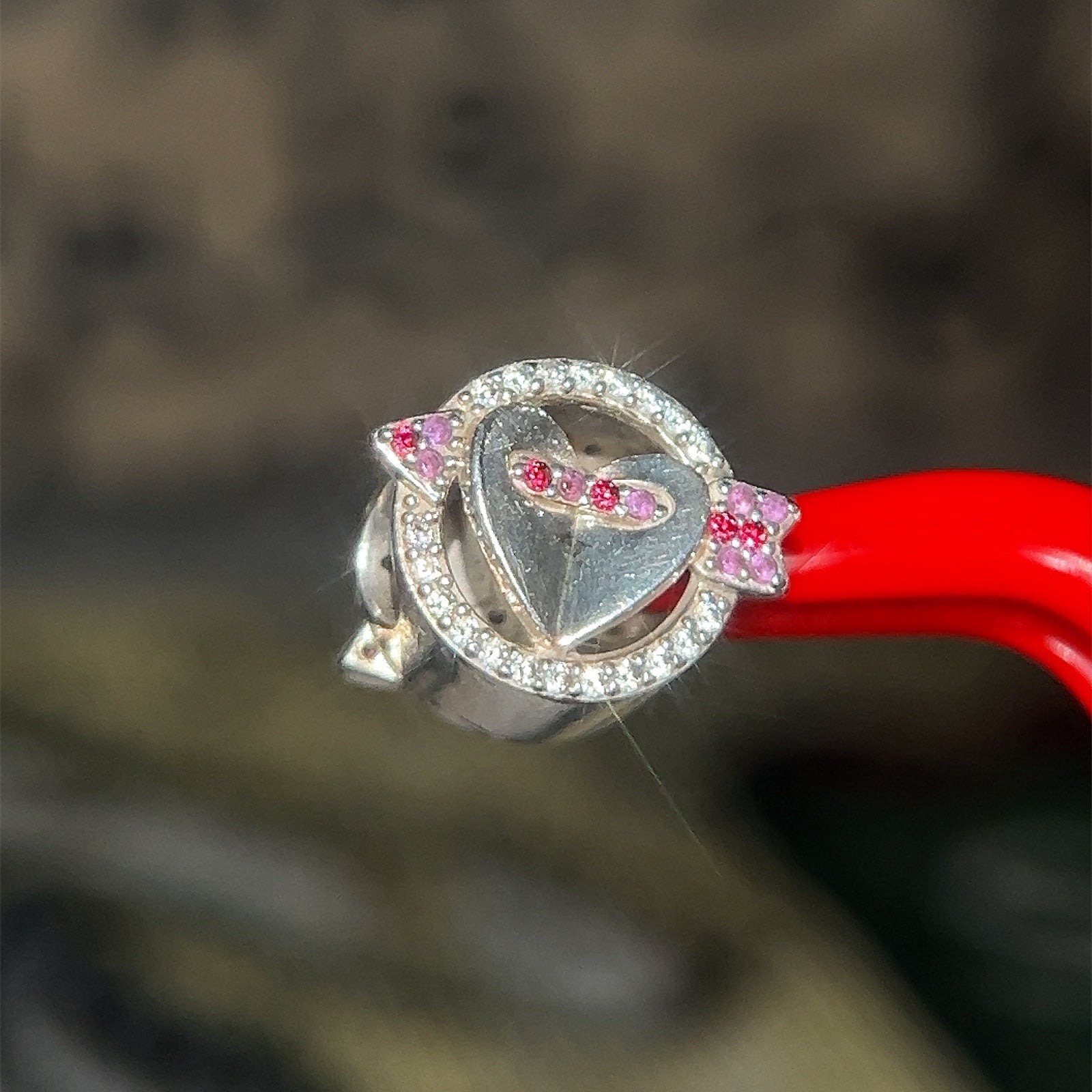 Pandora Sparkling Arrow & Heart Cupid Charm - Etsy