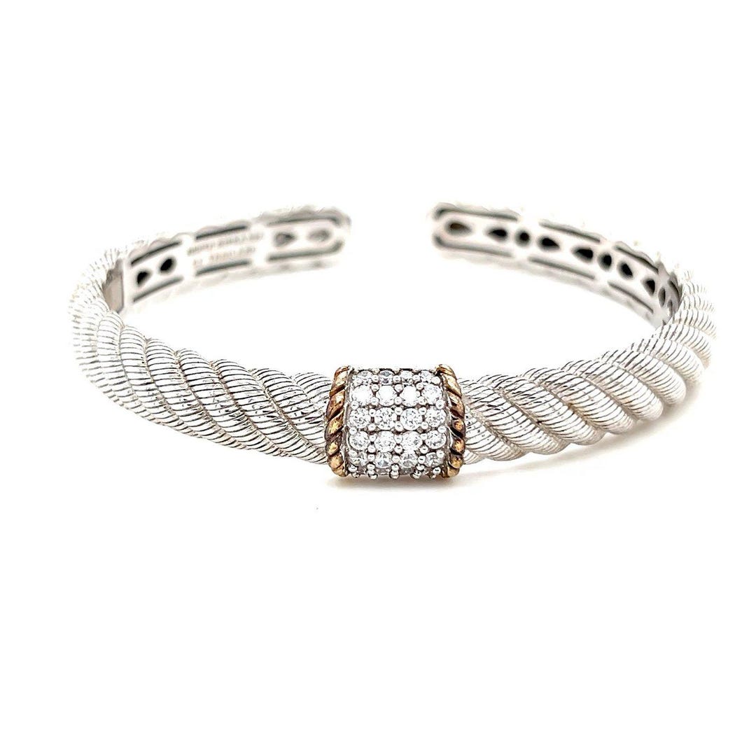 Judith Ripka 925 Cz With Gold Accent Cujudith Ripka 925 Cz With Gold ...