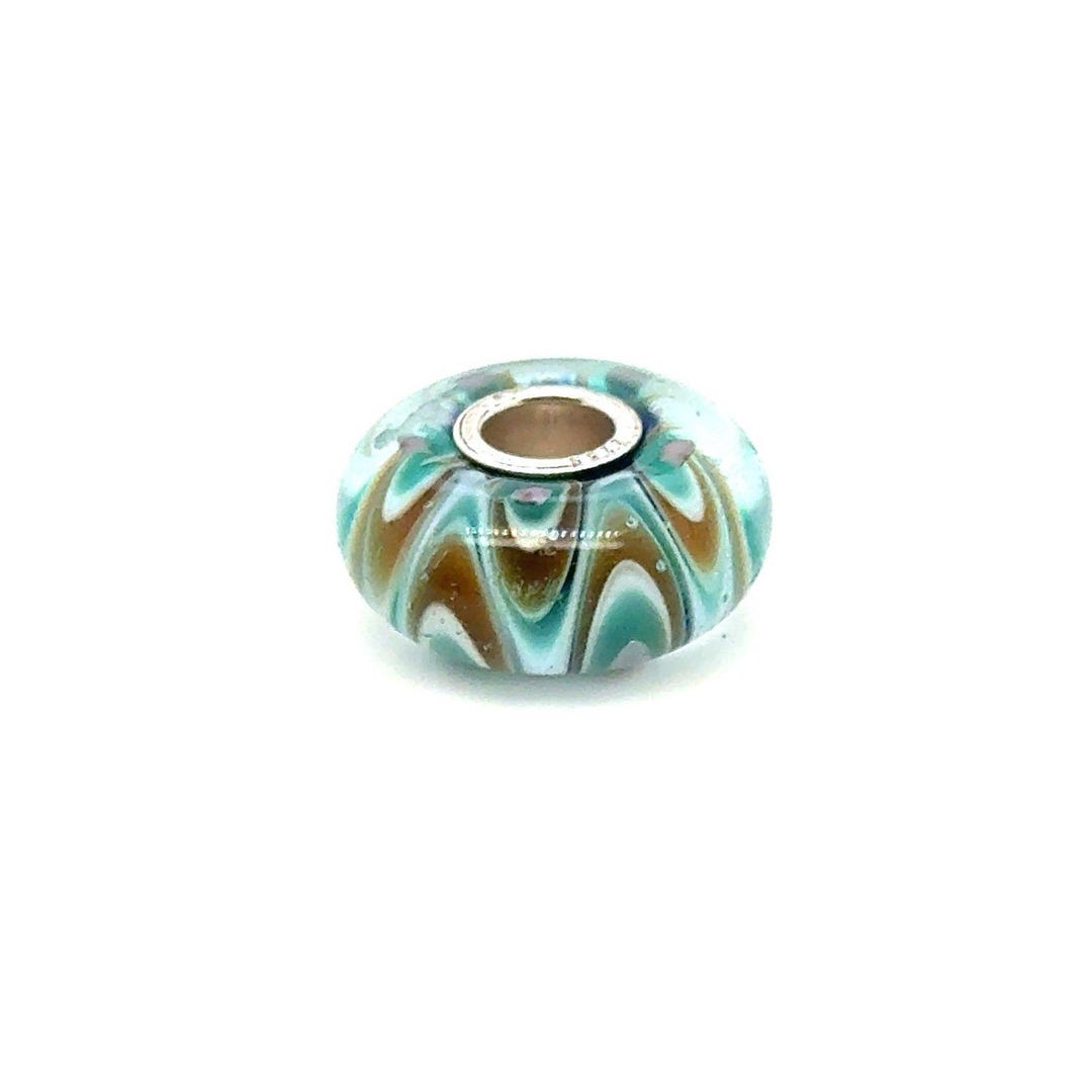 Trollbeads Blue Murano Glass Charm - Etsy