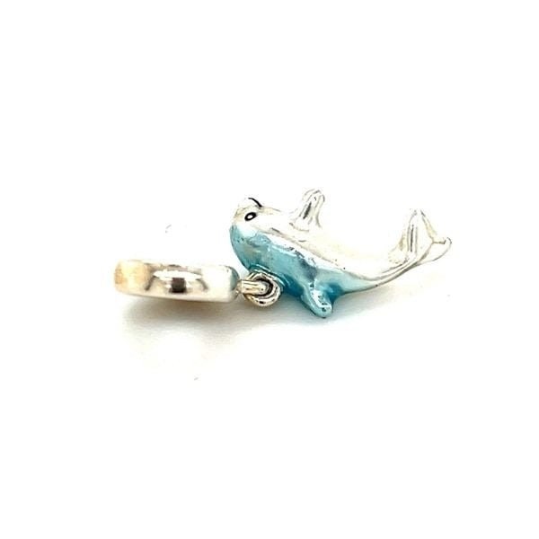 Pandora Charm Dolphin Blue - Etsy
