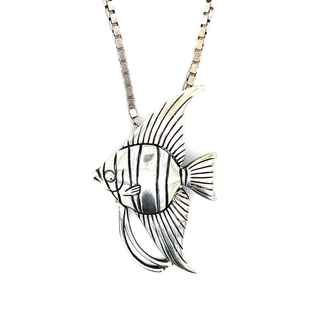 James Avery 925 Angel Fish Pendant/brooch on 925 Chain - Etsy