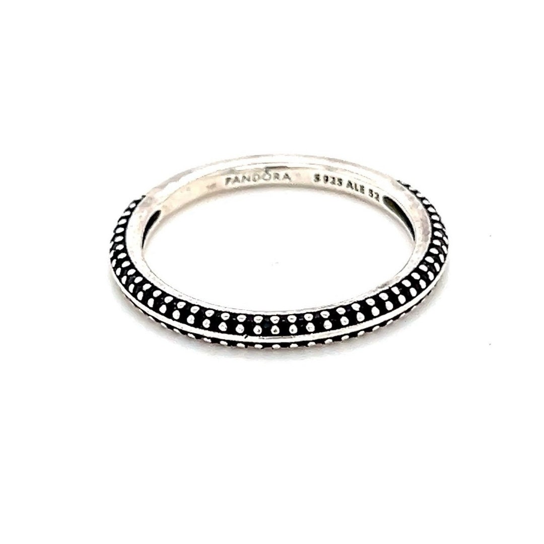 Pandora Thin Band Beaded Ring - Etsy