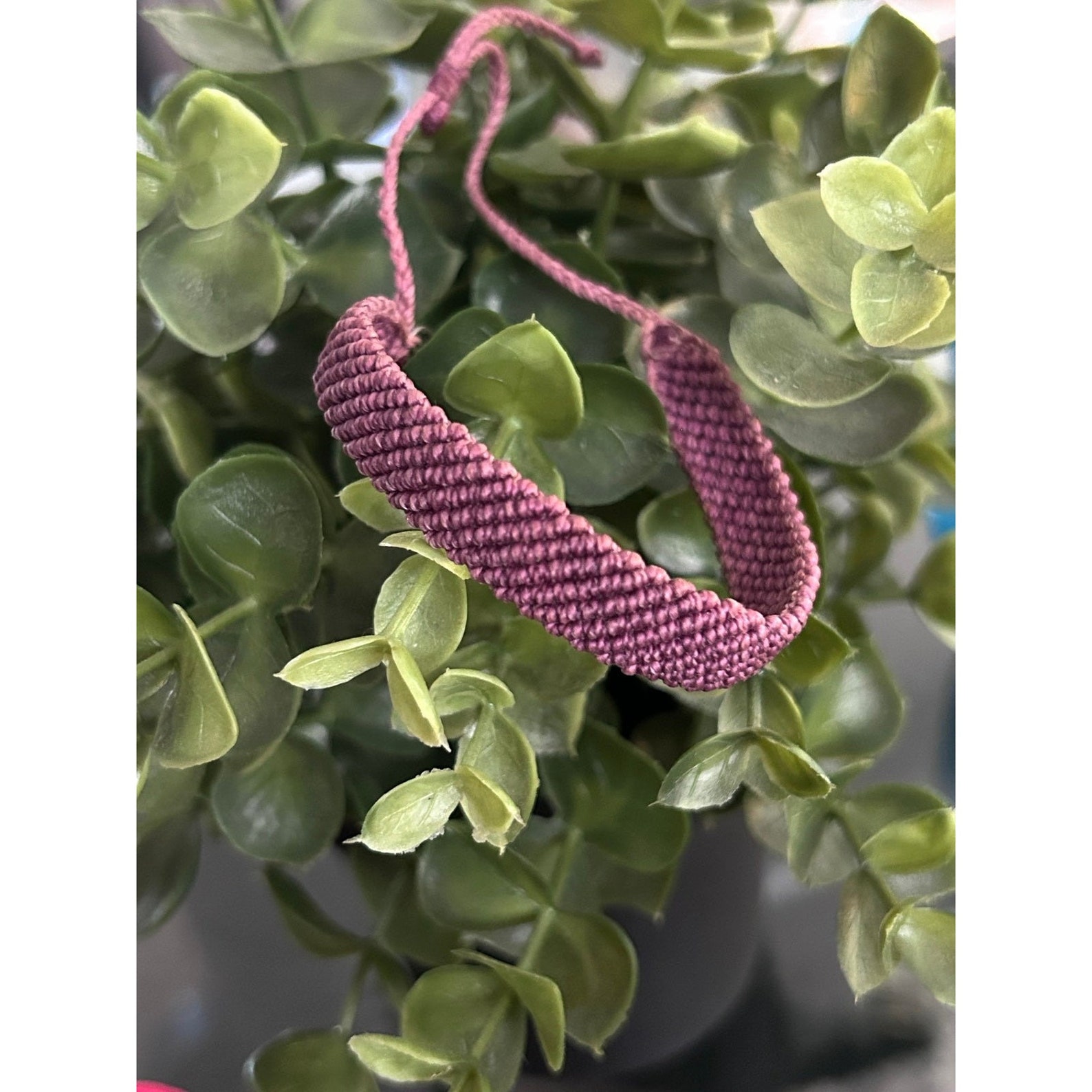 Pura Vida Wide Pink Braid Bracelet - Etsy