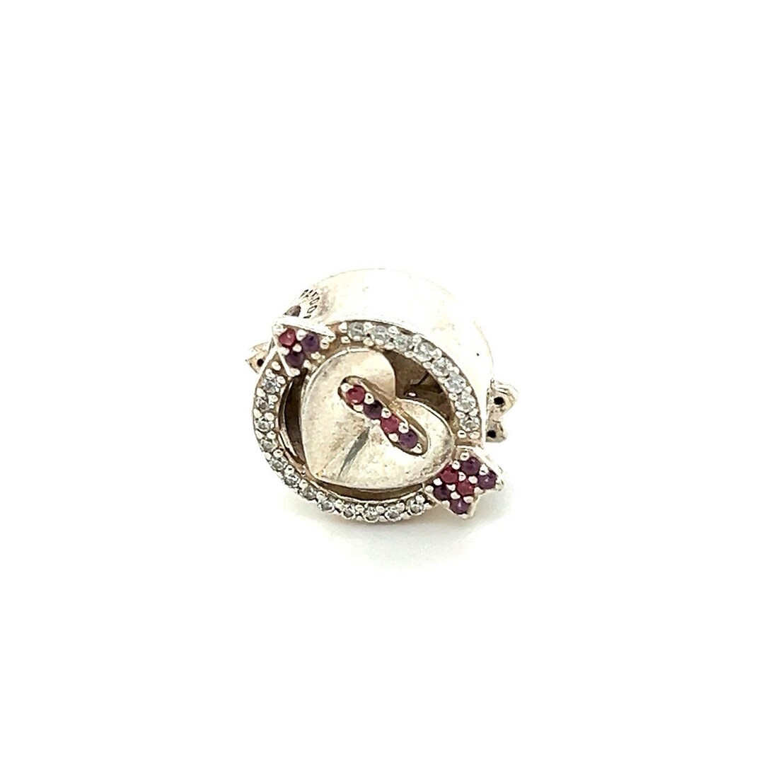 Pandora Sparkling Arrow & Heart Cupid Charm - Etsy