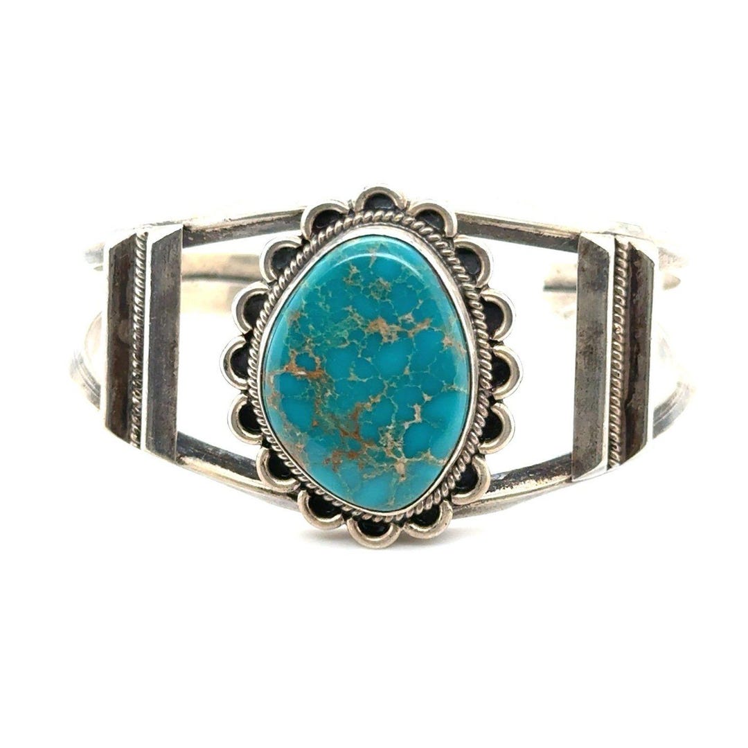 Native American Turquoise J.W. Cortez Cuff - Etsy