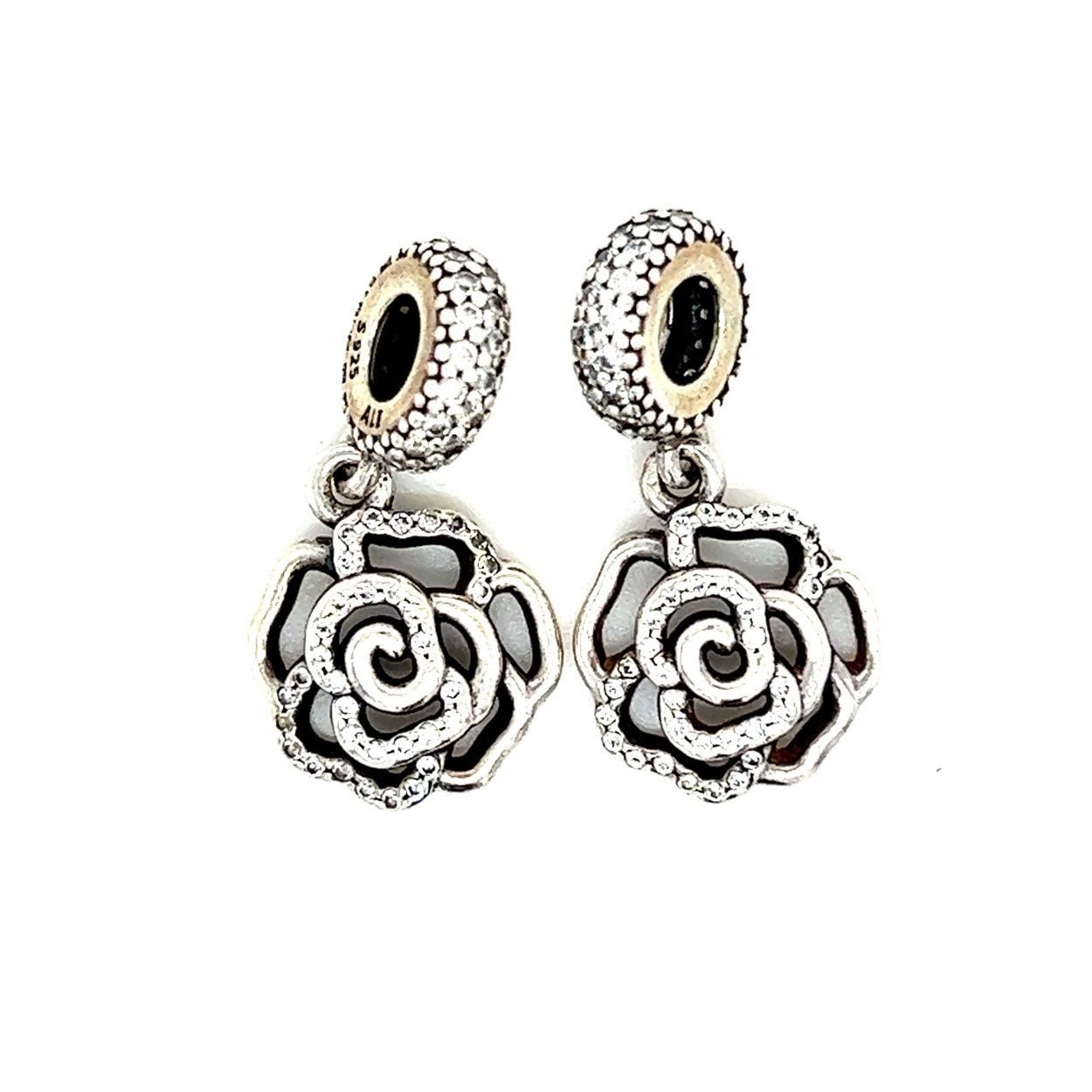 Pandora Rose Flower Cz Dangle Charm/s - Etsy