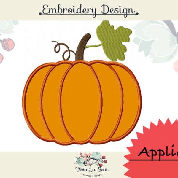 Pumpkin Applique - Etsy