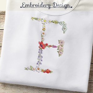 4 Machine Embroidery Floral Alphabet Small Letters With Flowers ...