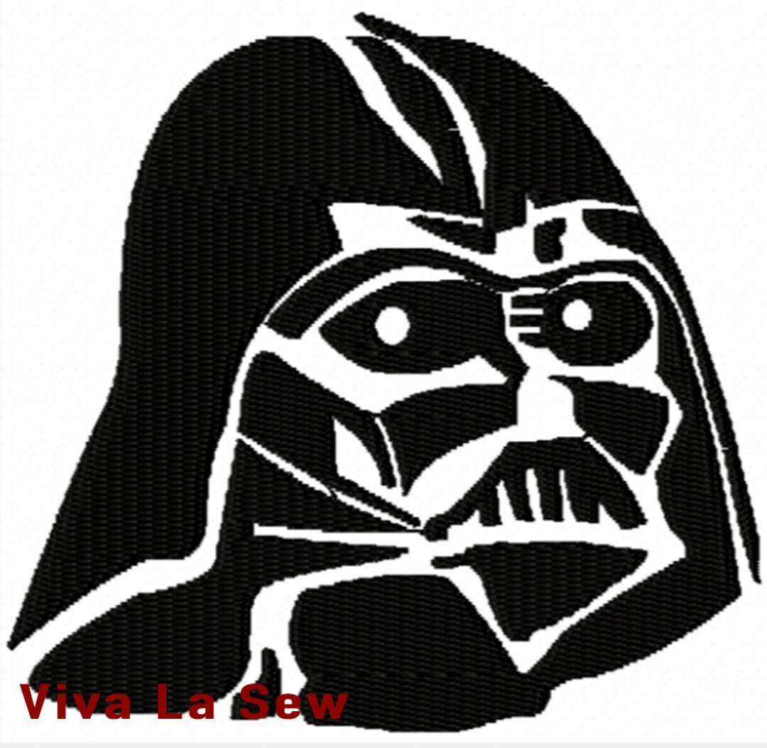INSTANT DOWNLOAD Darth Vader Starwars Filled Stitch Embroidery Design ...