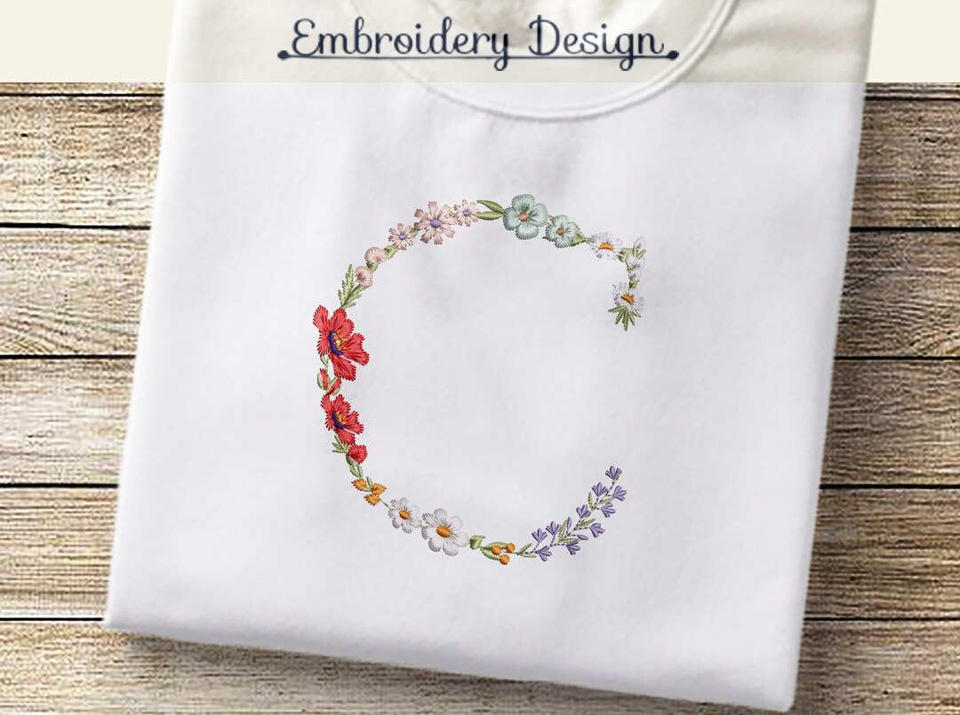 4 Machine Embroidery Floral Alphabet Small Letters With Flowers ...