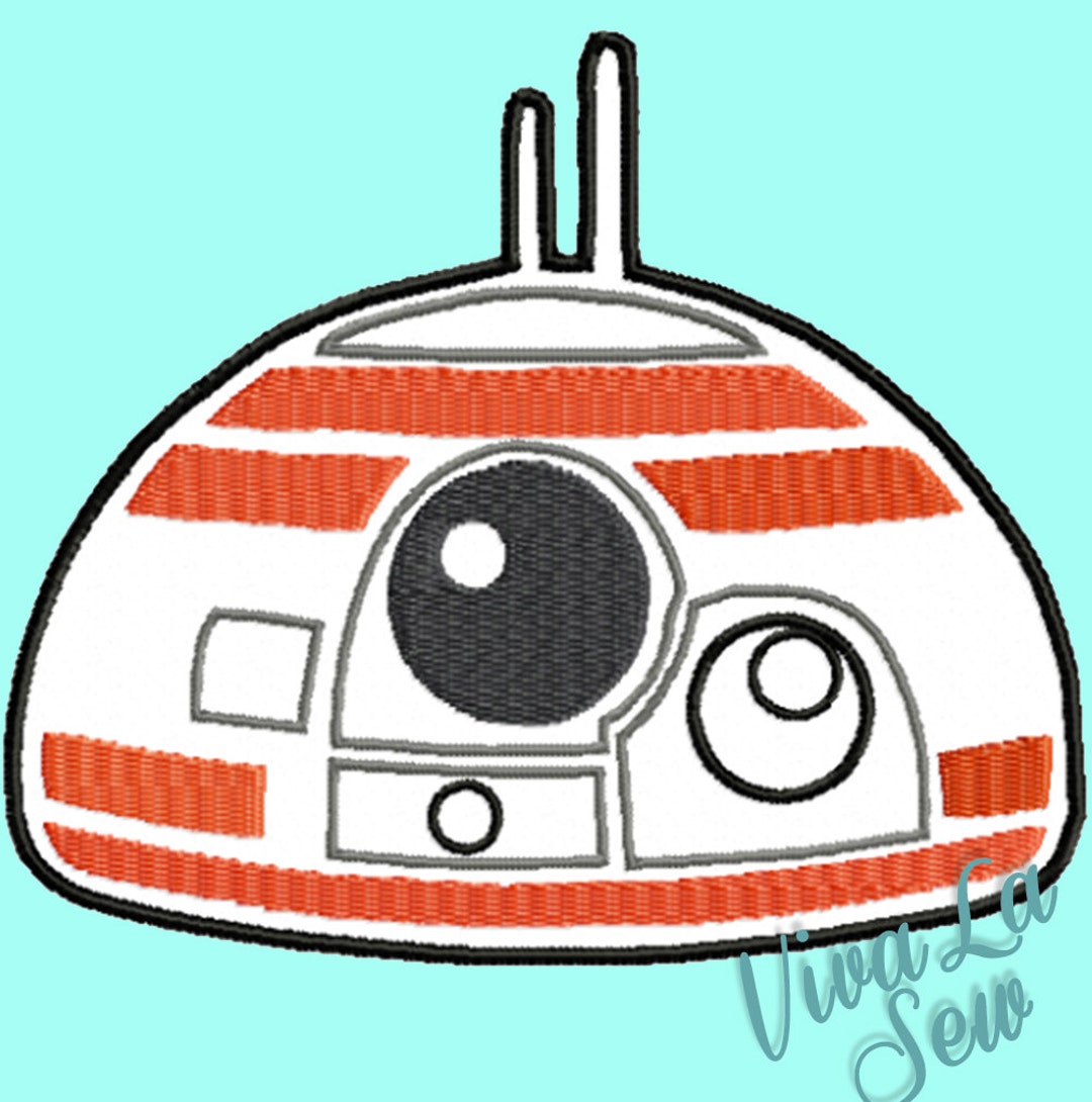 BB-8 , BB8 Star Wars Applique Head Embroidery Design - Etsy