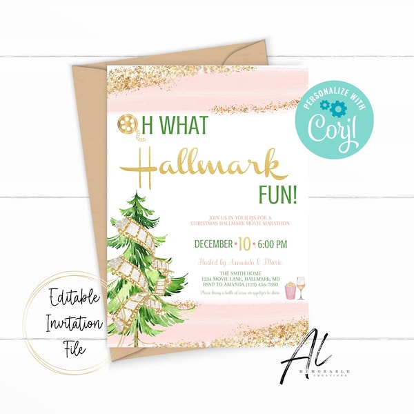 Hallmark Christmas Movie Invitation - Etsy