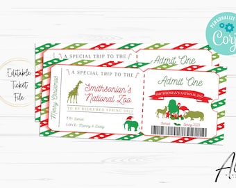 Zoo Membership Gift - Etsy