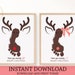 Reindeer Footprint Craft, Footprint Christmas Gift, Christmas Gift From ...
