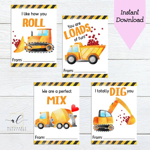 Construction Valentine - Etsy