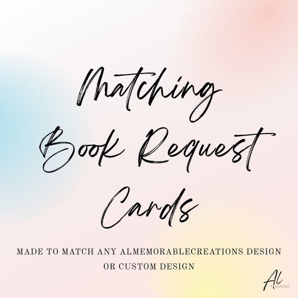 Book Instead of Card - Etsy