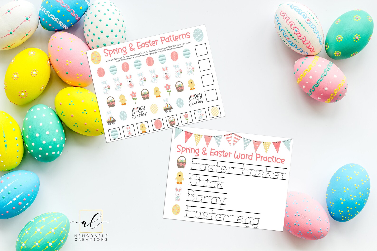 Printable Easter Learning Activity Bundle Kids Spring - Etsy